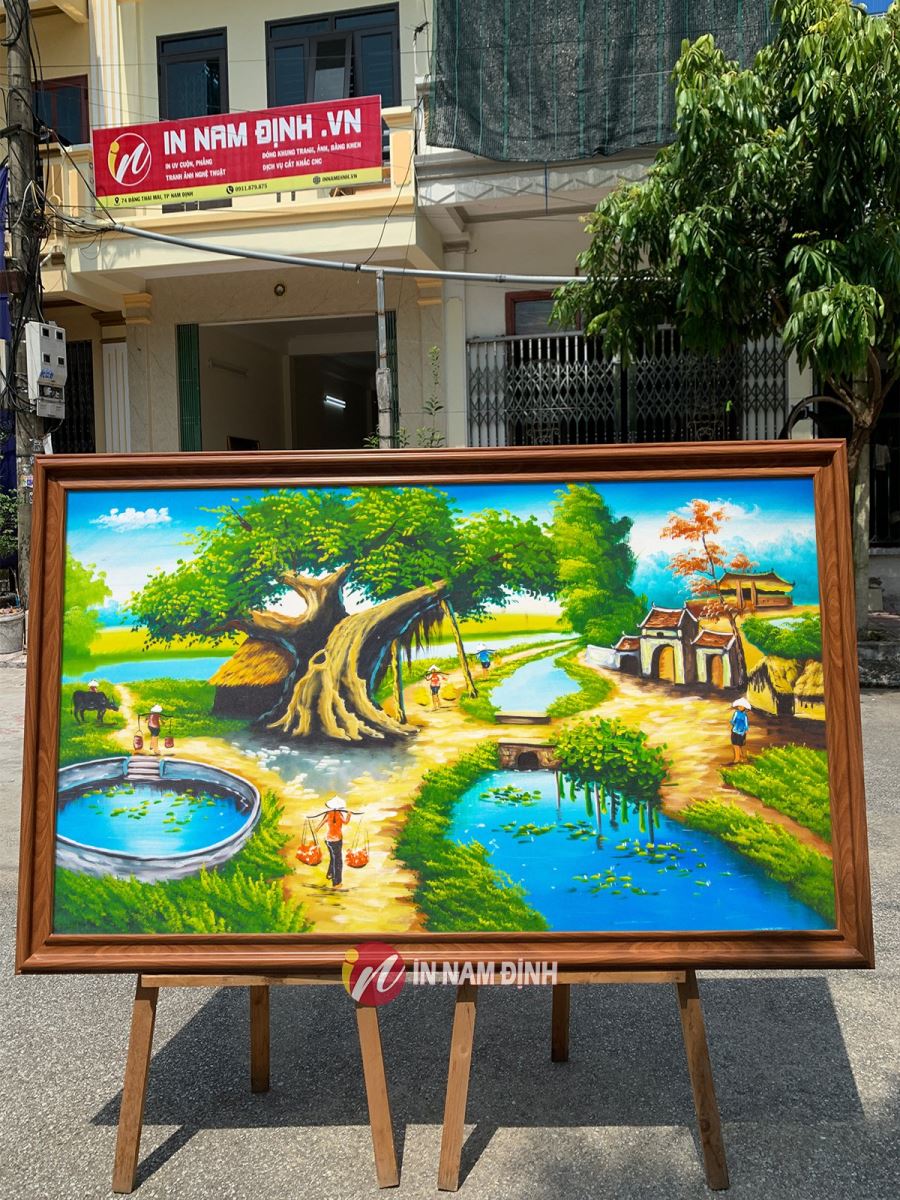 Tranh phong cảnh đồng quê 3d ý nghĩa, cách treo cát lợi, vượng tài